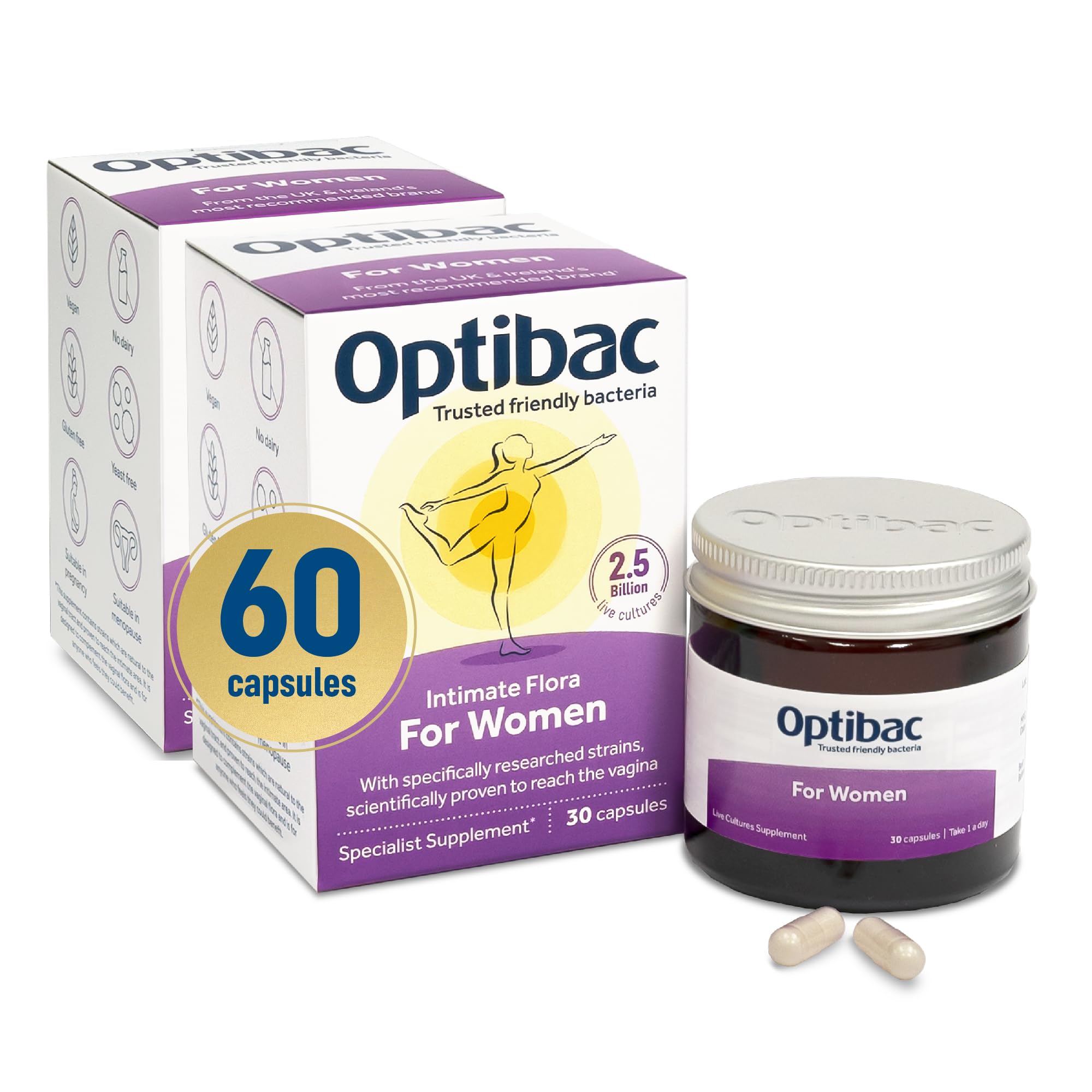 Optibac Probiotics for Women - Vegan Probiotic Supplement ...