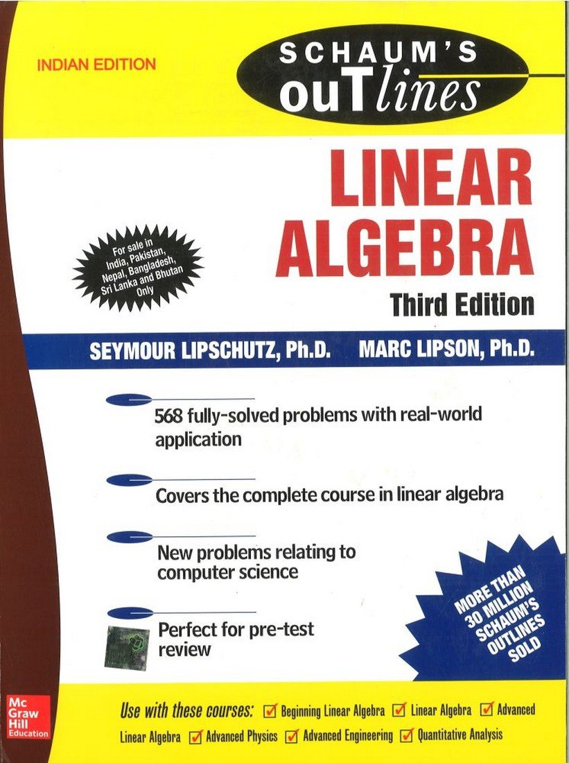 Buy Schaum's Outline of Linear Algebra | 3rd Edition Book Online at Low ...