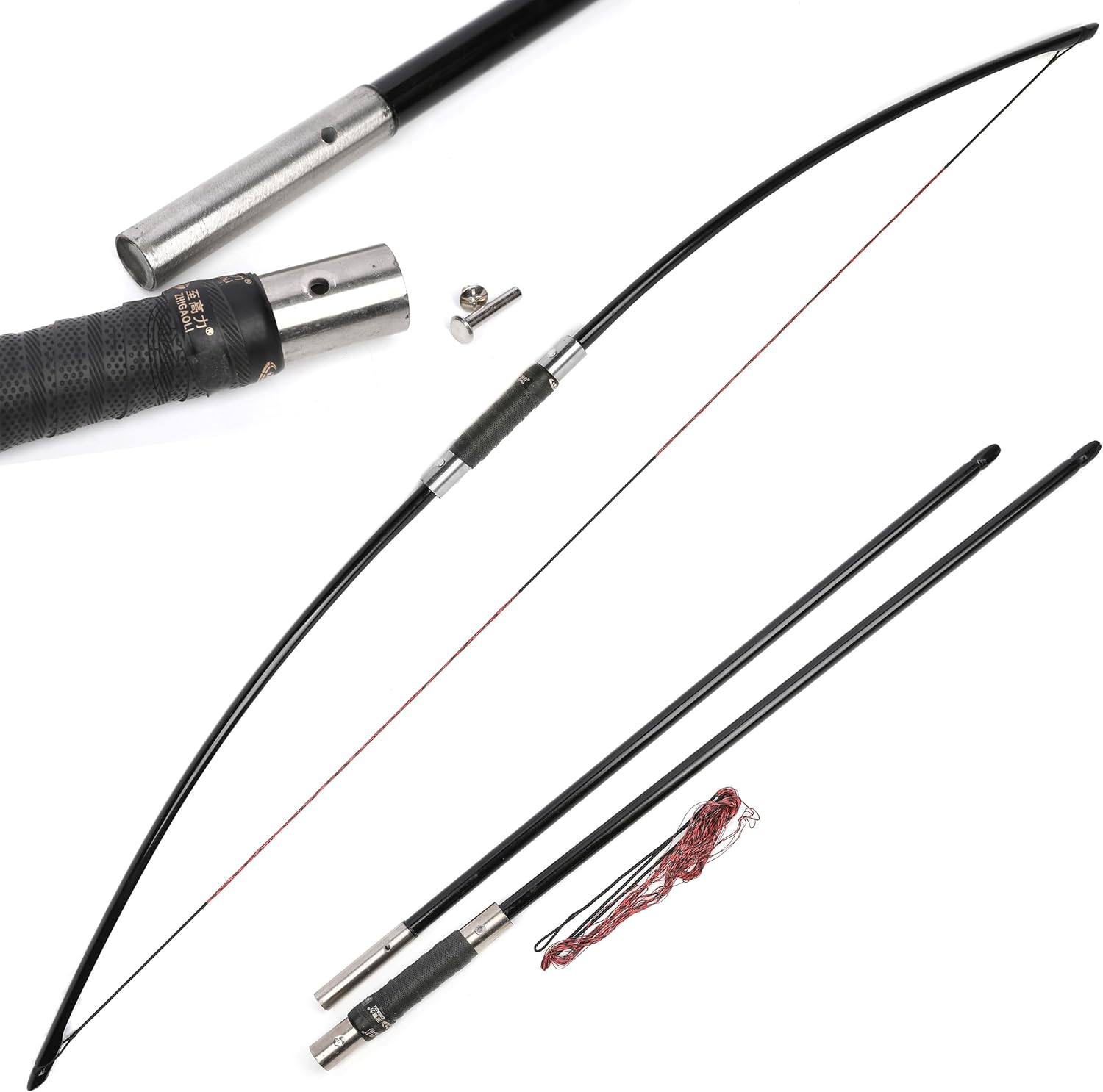 Amazon.com : 67 Inch Traditional Bow 25-120 Lbs Takedown Longbow ...