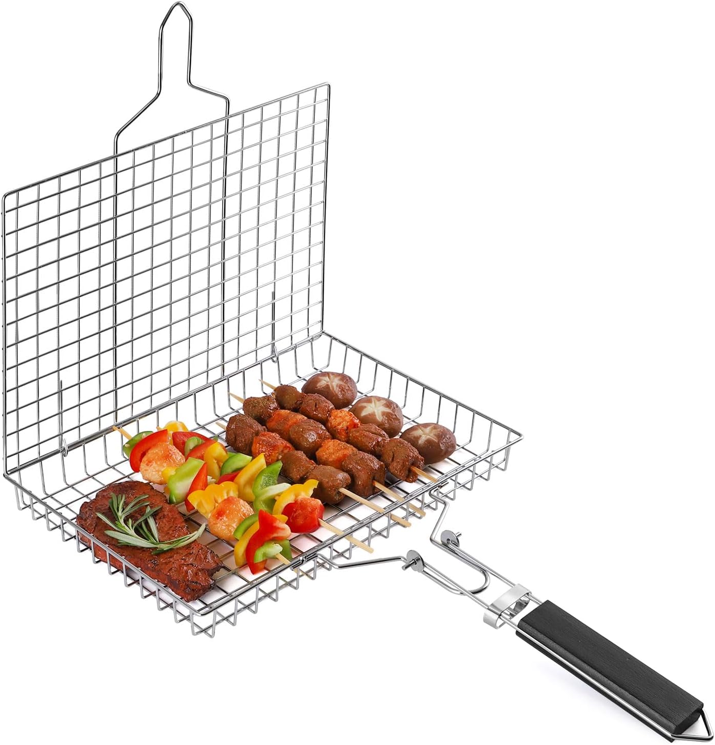 Amazon.com: Tesony Grill Basket for Outdoor Grill, Stainless Steel ...