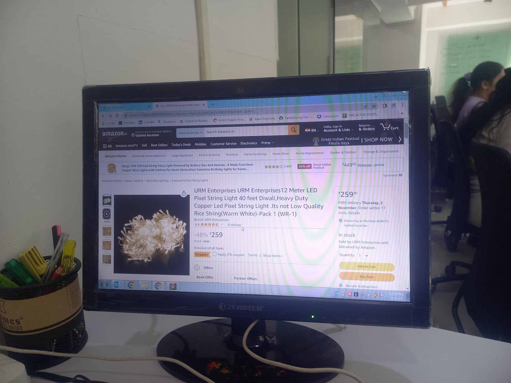 Zebster (Zebr0nics) ZEB-V16HD 15.4" HD 1280 x 800 Pixels LED Monitor ...