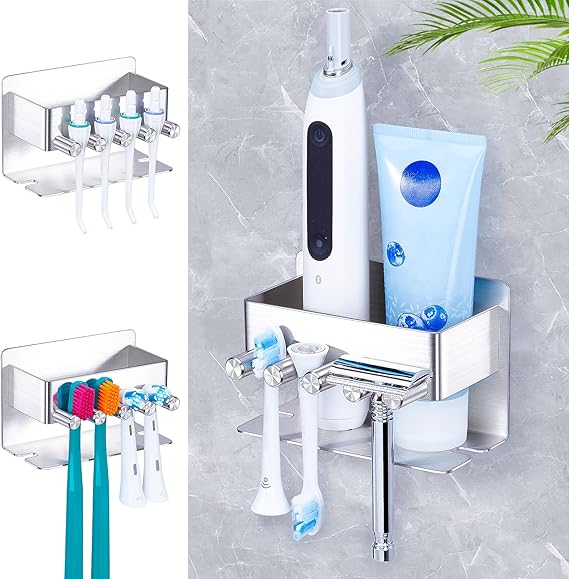 Amazon.com: WAYASI Electric Toothbrush Head Holder, Stainless Steel ...