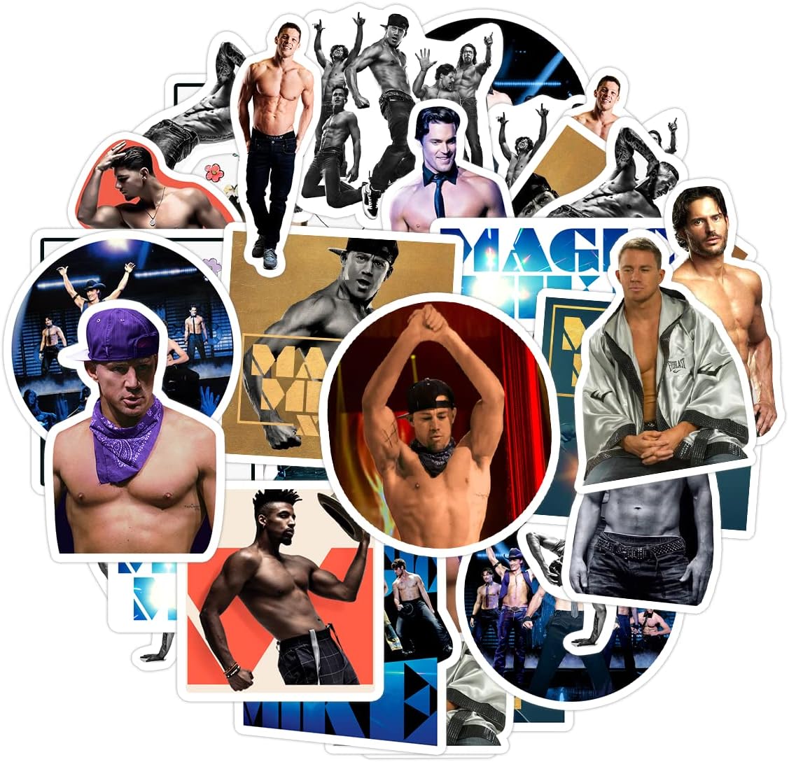 Amazon.com: Stickers Pack 20 Pcs Magic Vinyl Mike Waterproof Colorful ...