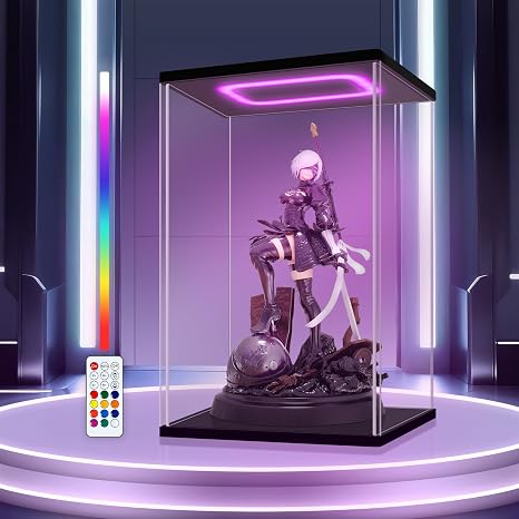 Amazon.com: Clear Acrylic Display Case with Color Light for 400% Popmat ...