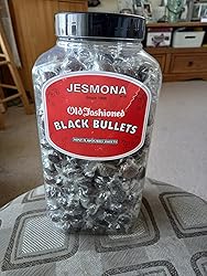 JESMONA Old Fashioned Black Bullets Jar : Amazon.co.uk: Grocery