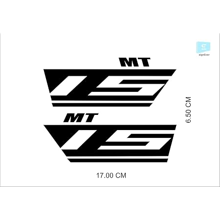SIGN EVER Yamaha Mt 15 Logo Stickers for Bike Tank Sides Visor Mudguard ...