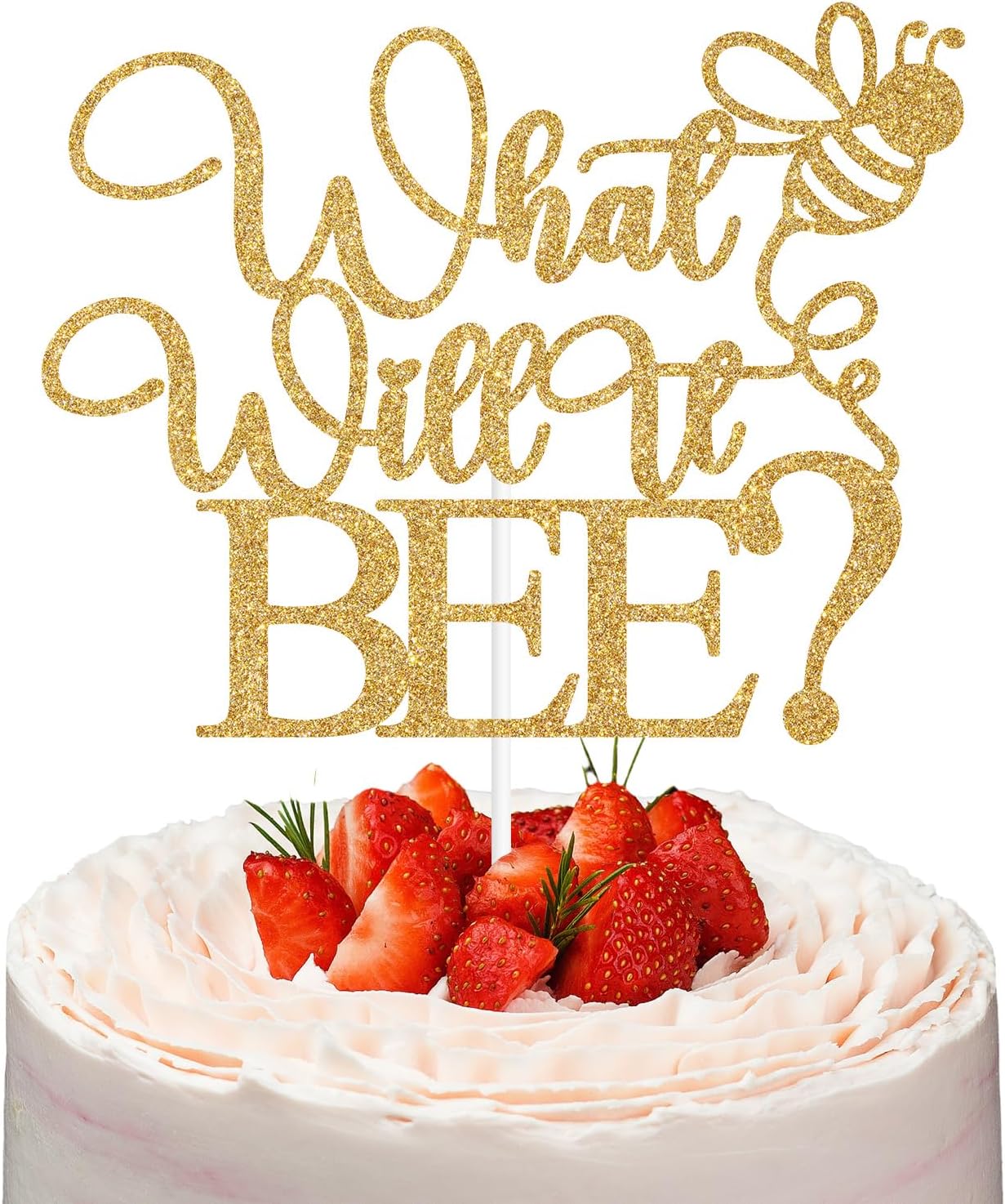Amazon.com: What Will It Bee Cake Topper, Oh Baby, Parents to Bee ...