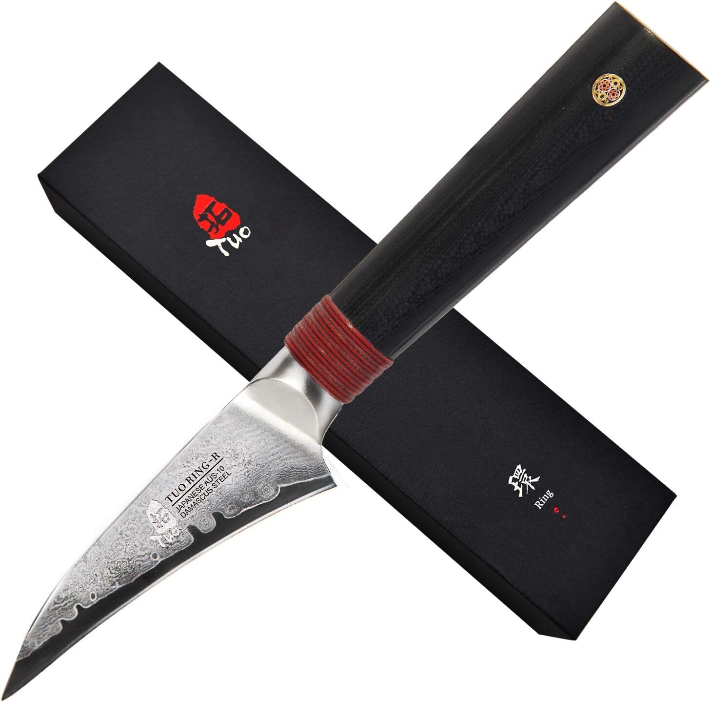 Amazon.com: TUO Damascus Birds Beak Paring Tourne Knife 2.5 inch with ...