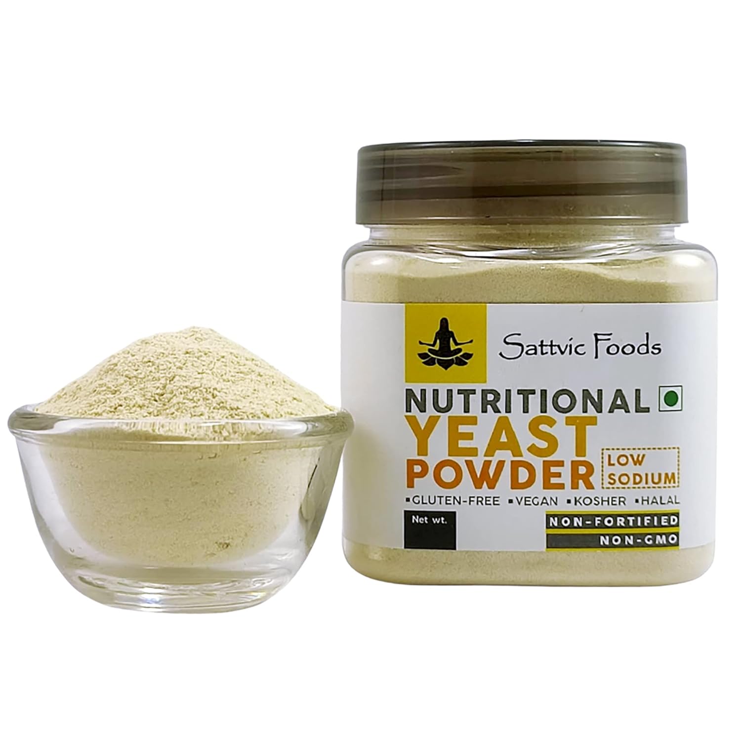Sattvic Foods Nutritional Yeast Powder | Low Sodium | Non-Fortified and ...