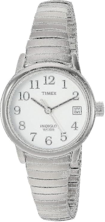 Amazon.com: Timex Women's Easy Reader 25mm Watch – Silver-Tone Case ...
