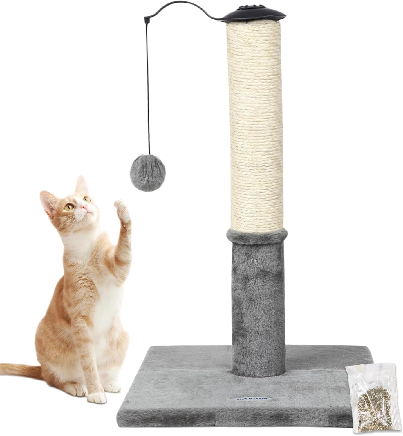 Happi N Pets 22"/56CM Cat Scratching Post, Natural Sisal Scratchers ...