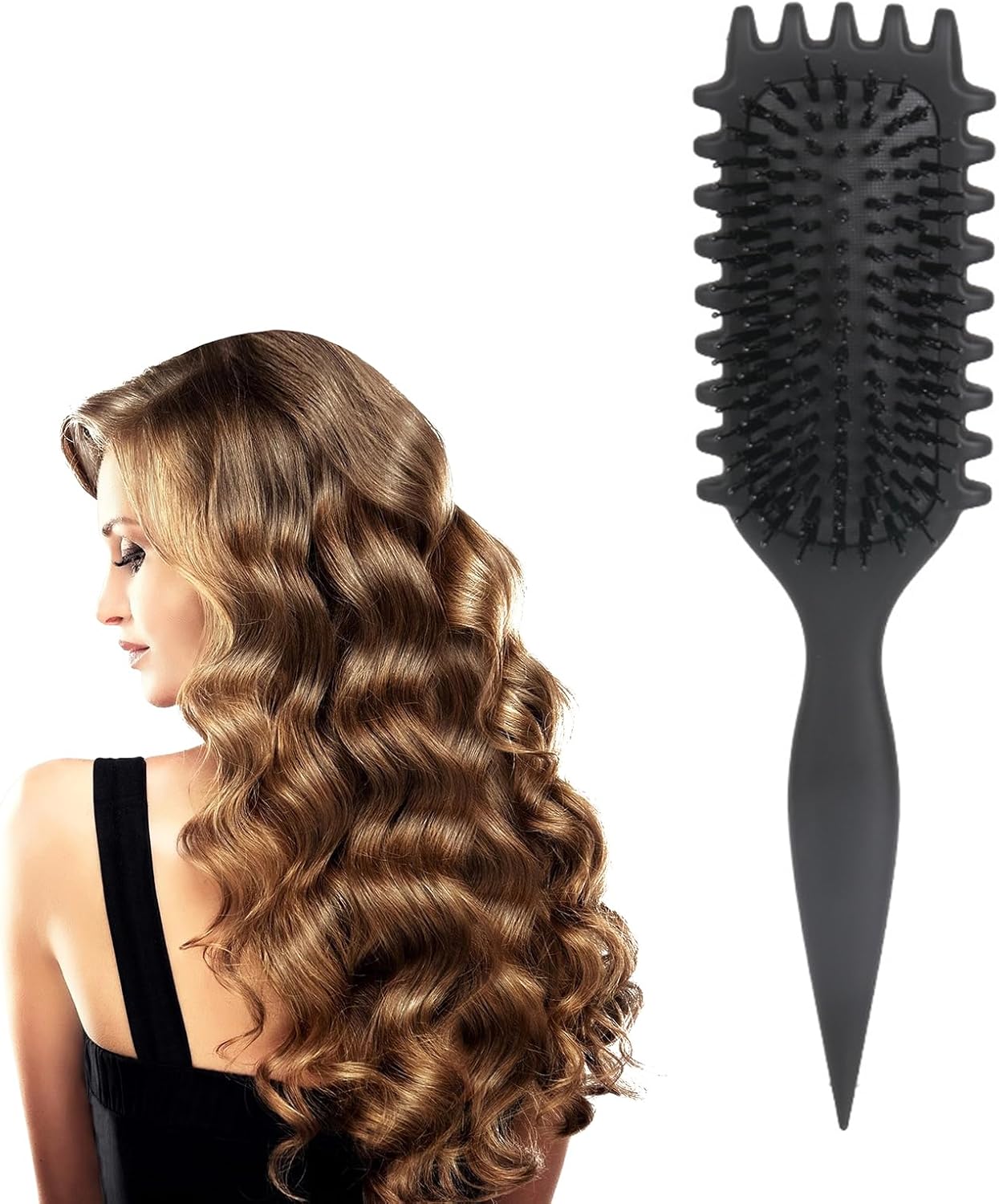 Curly Hair Brush for Detangling and Styling - Curl Define Comb for Men ...