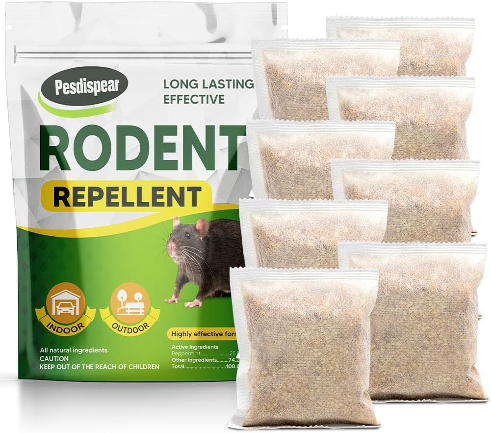 Pesdispear Rat Repellent, Mouse Repellent, Rat Deterrent, Rodent ...