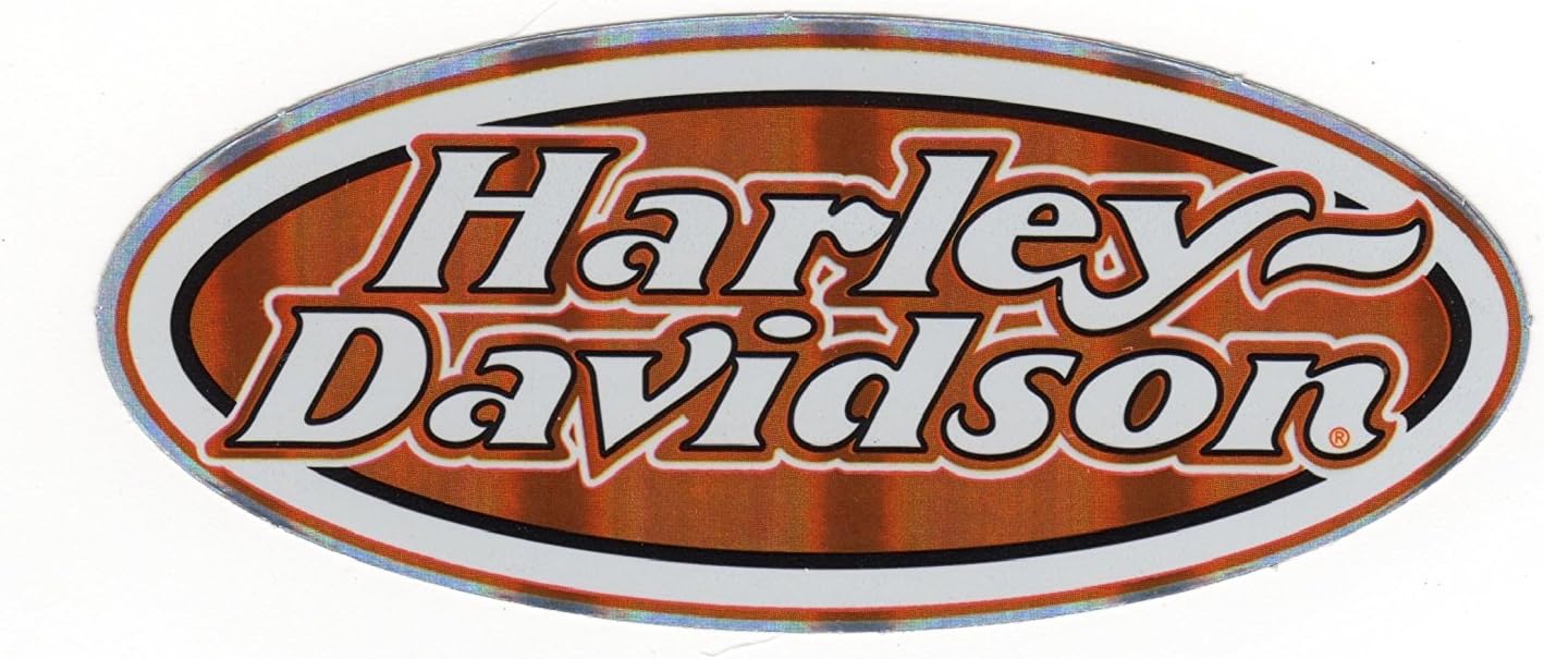 Amazon.com: Harley Davidson Oval Indoor Reflective Sticker Decal - 4-3/ ...