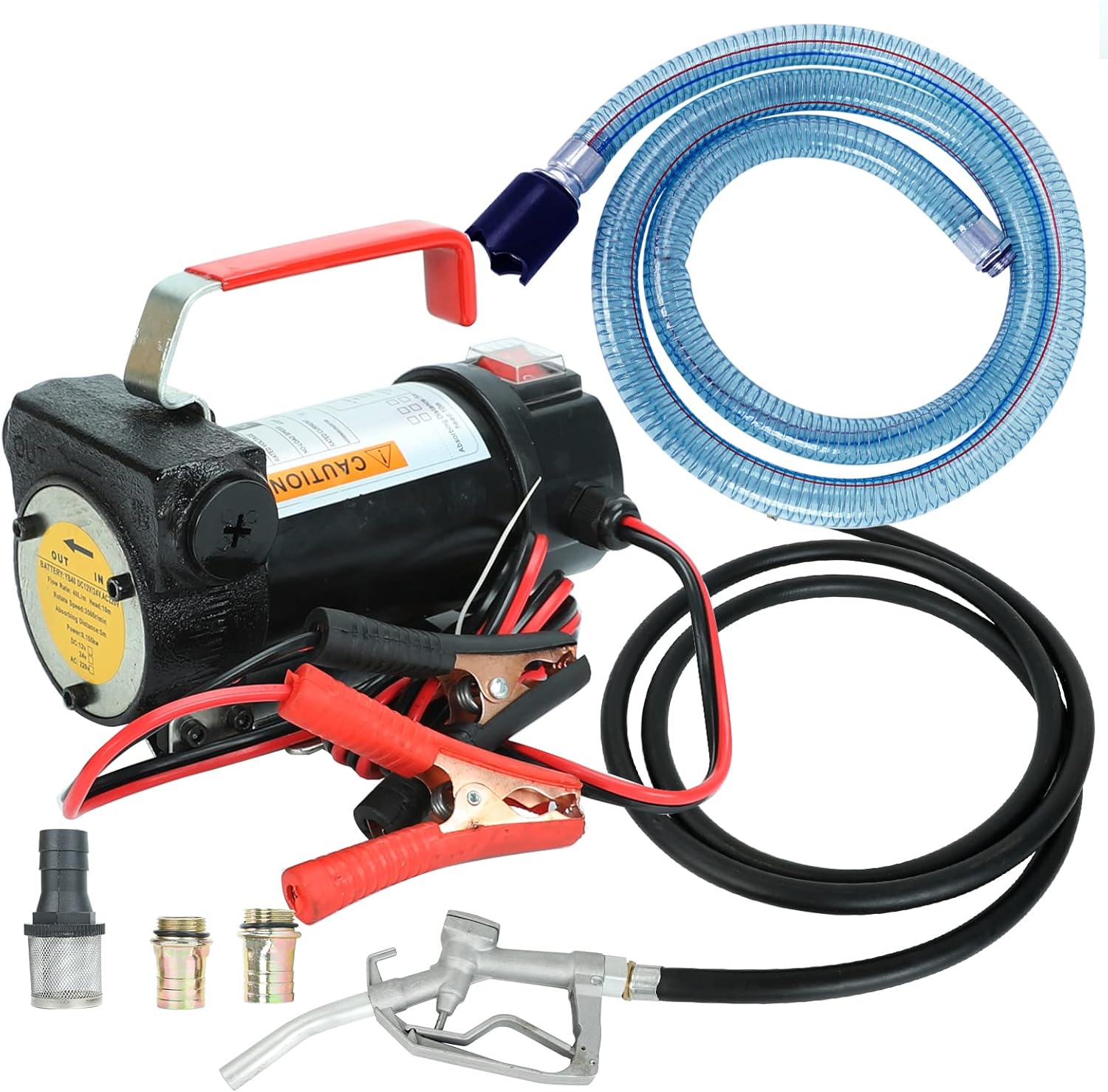 Amazon.com: Diesel Oil Fuel Transfer Pump Kit, 12V DC 11GPM Electric ...