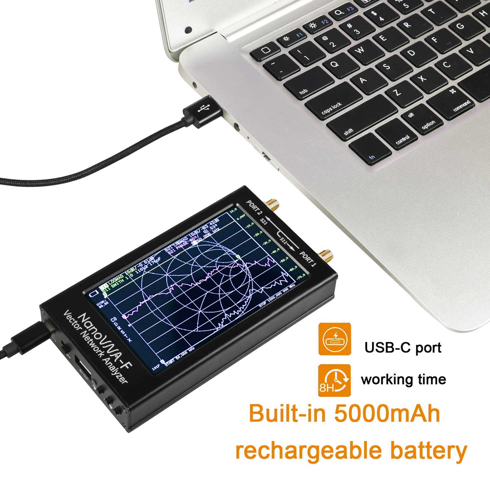 Snapklik.com : NanoVNA-F Vector Network Analyzer HF VHF UHF UV VNA ...