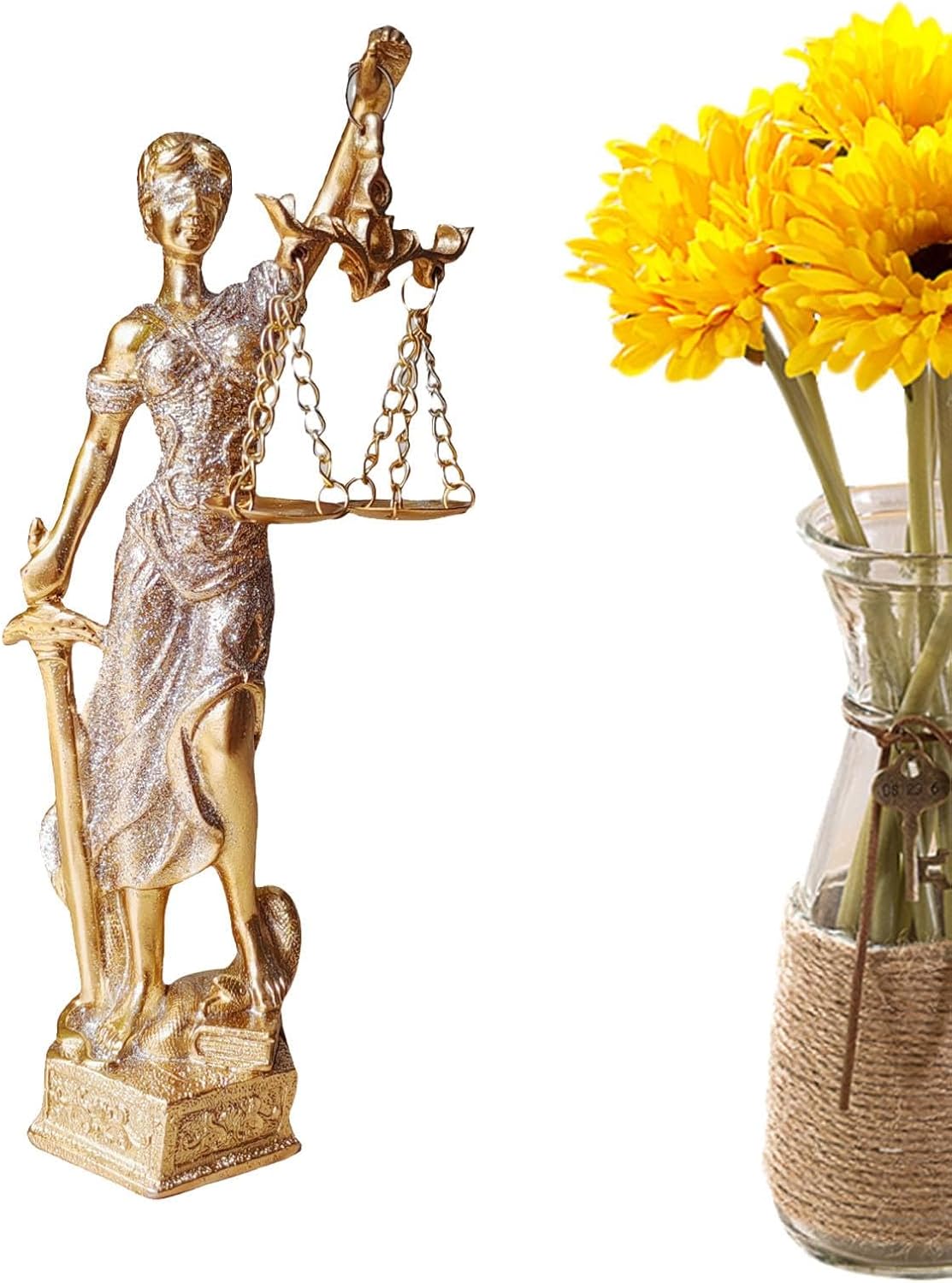 Amazon.com: Shakven Blind Lady Justice Statue | Justice Fairness ...