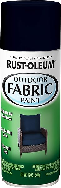 Rust-Oleum 358832 Outdoor Fabric Spray Paint, 12 oz, Navy - Amazon.com