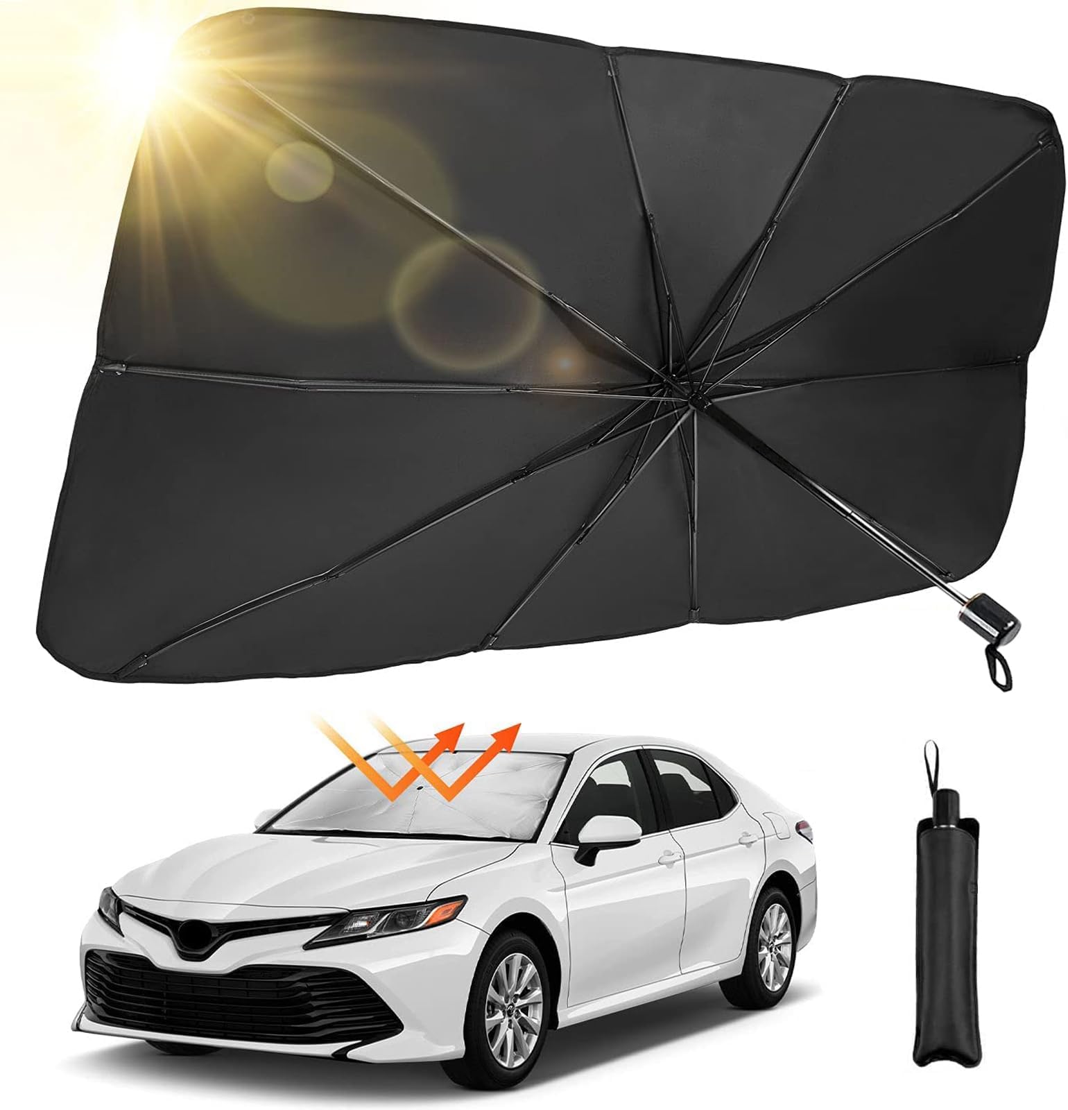 KITCHEN CHOICE Parasol para Auto,Parasol para Auto Parabrisas 55"X30 ...