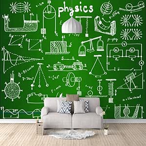 Amazon.com: Physics Formula Large Wall Mural, Electrical Formulas Peel ...