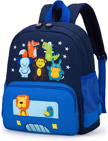 Amazon.com | willikiva Cute Zoo Little 3d Backpack Kids Backpack for ...