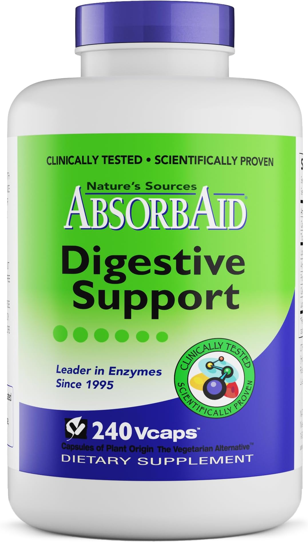 Amazon.com: AbsorbAid Platinum Digestive Enzyme Support 120 vCaps, 12 ...