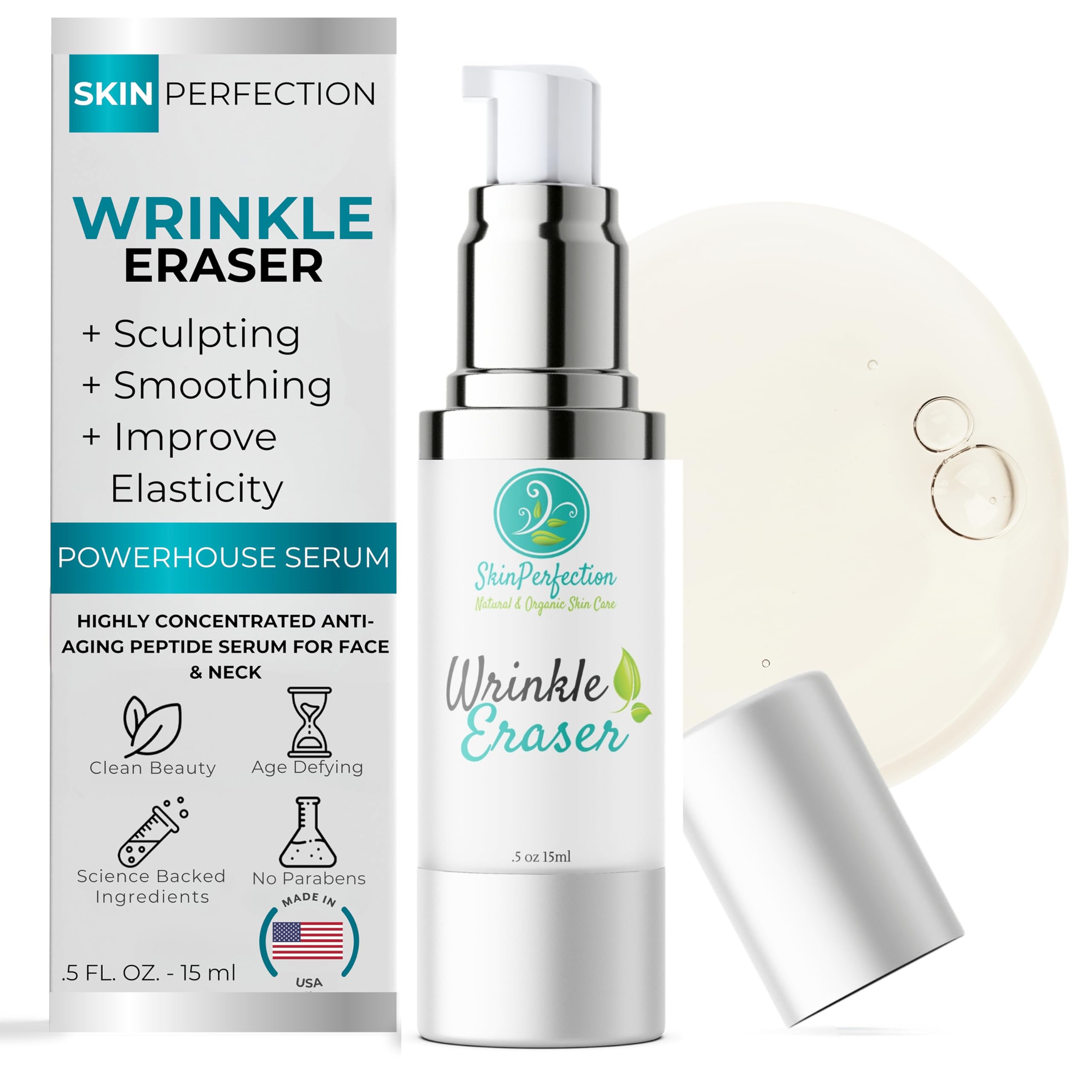 Amazon.com: Wrinkle Eraser Supercharged Anti-Aging Peptide Serum ...