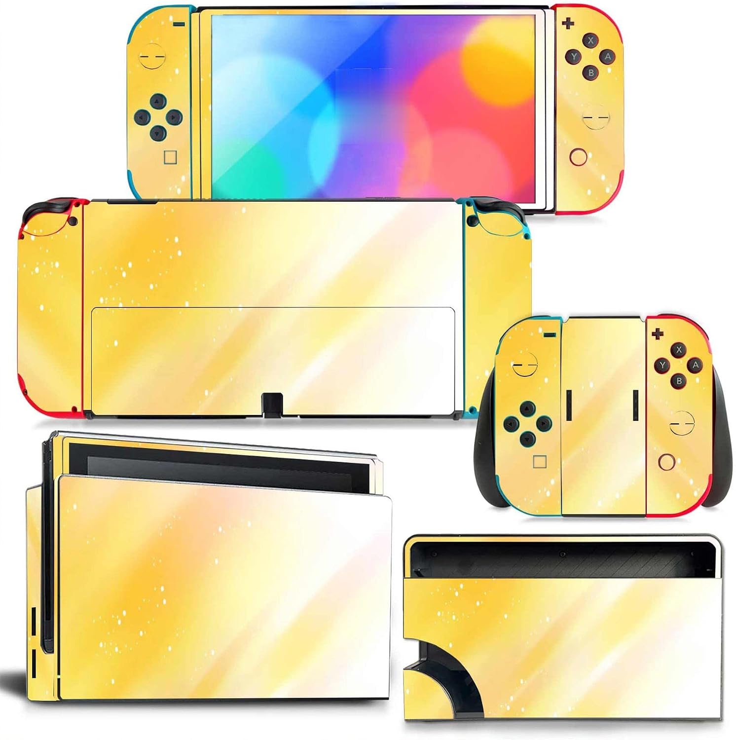 Amazon.com: RESKIO Sticker for Switch OLED Skin Sticker Decal Cover for ...