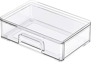 Amazon.com: Simply Tidy Small Clear Stacking Plastic Drawer Compact ...