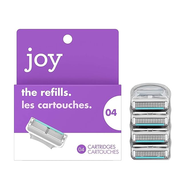 Amazon.com: joy razor blade cartridge refill for women, 4 blade refills ...