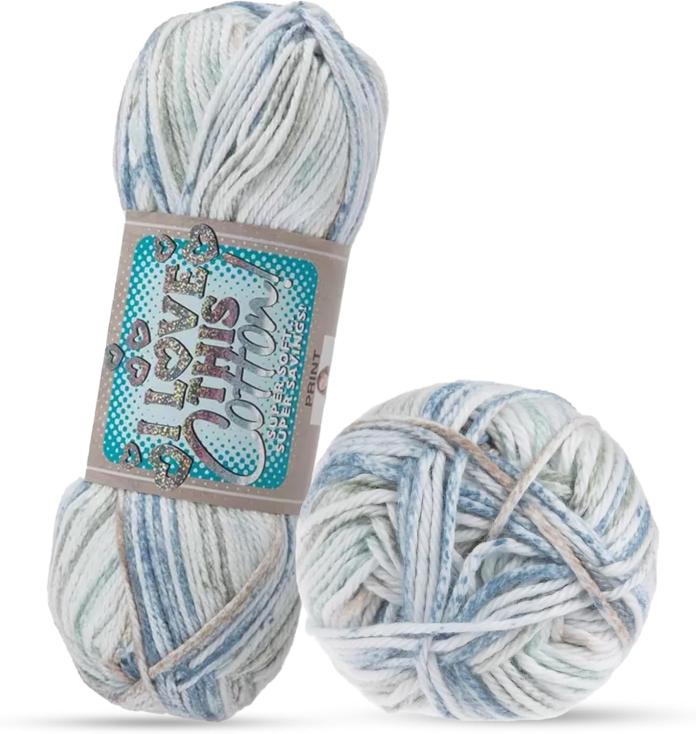 Amazon.com: I Love This Cotton Medium Yarn for Crocheting & Knitting ...