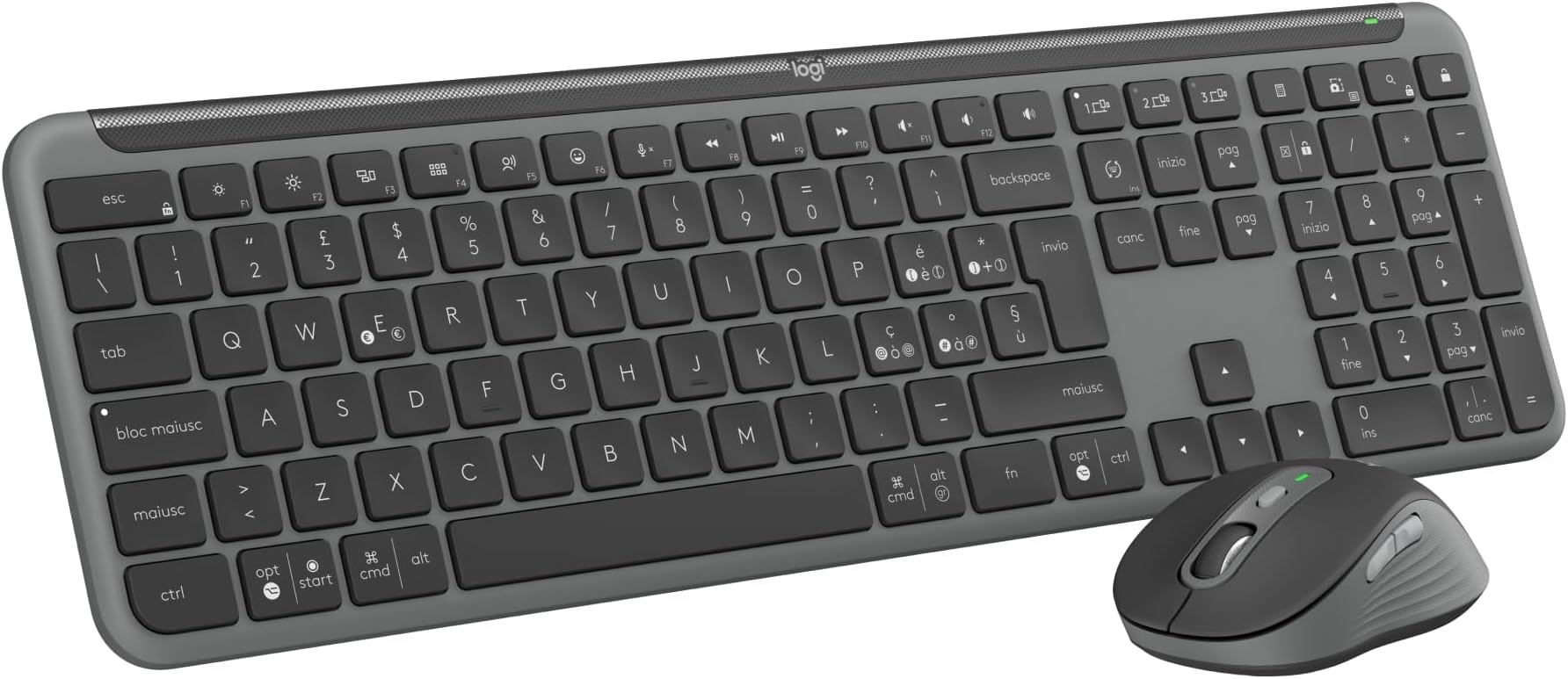 Logitech MK950 Signature Slim Wireless Keyboard and Mouse Combo ...