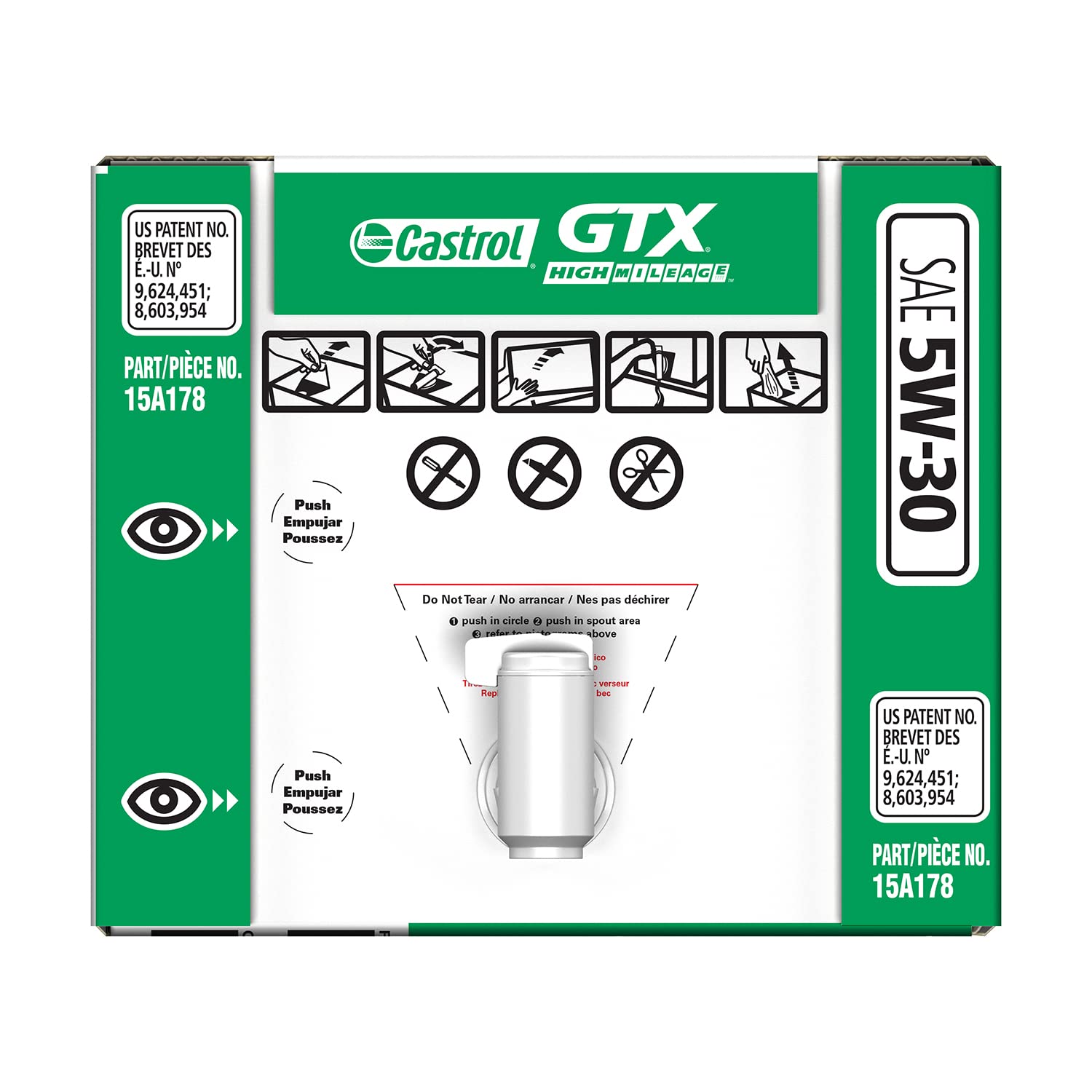 Snapklik.com : Castrol GTX High Mileage 5W-30 Synthetic Blend Motor Oil