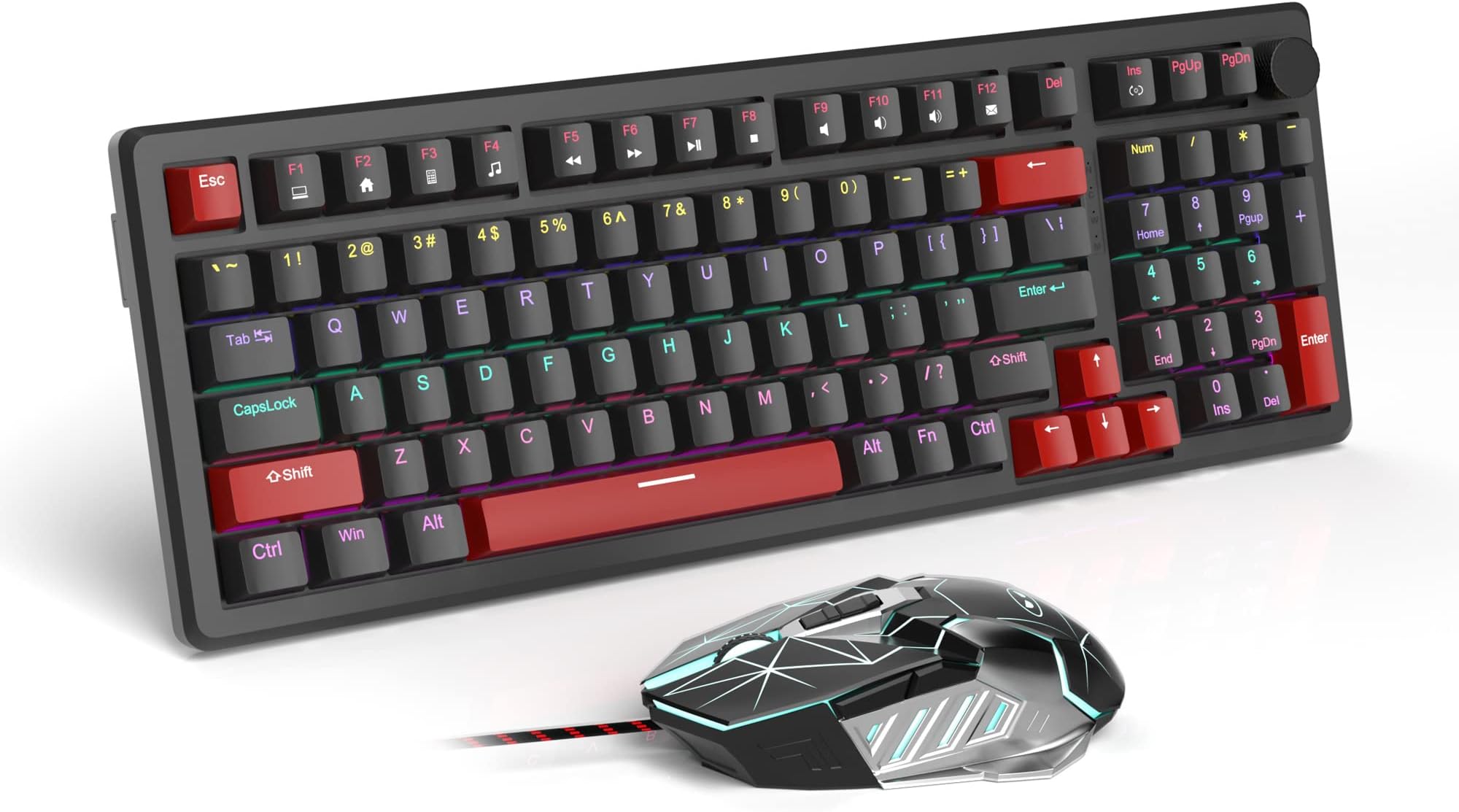 Amazon.com: MageGee Gaming Keyboard and Mouse Combo, True RGB Backlit ...