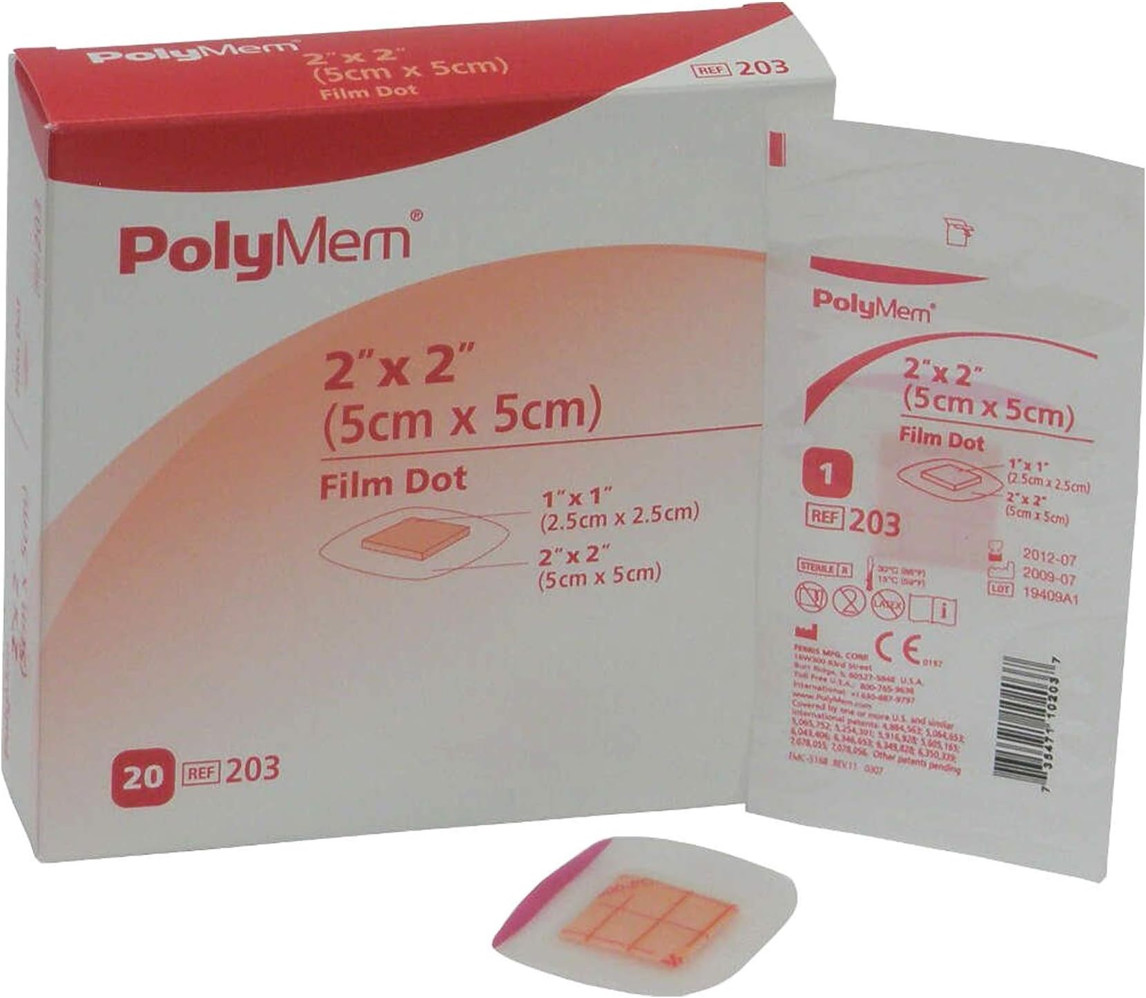 Amazon.com: PolyMem Cloth Island Wound Dressing, Sterile, Foam, 2' X 2 ...