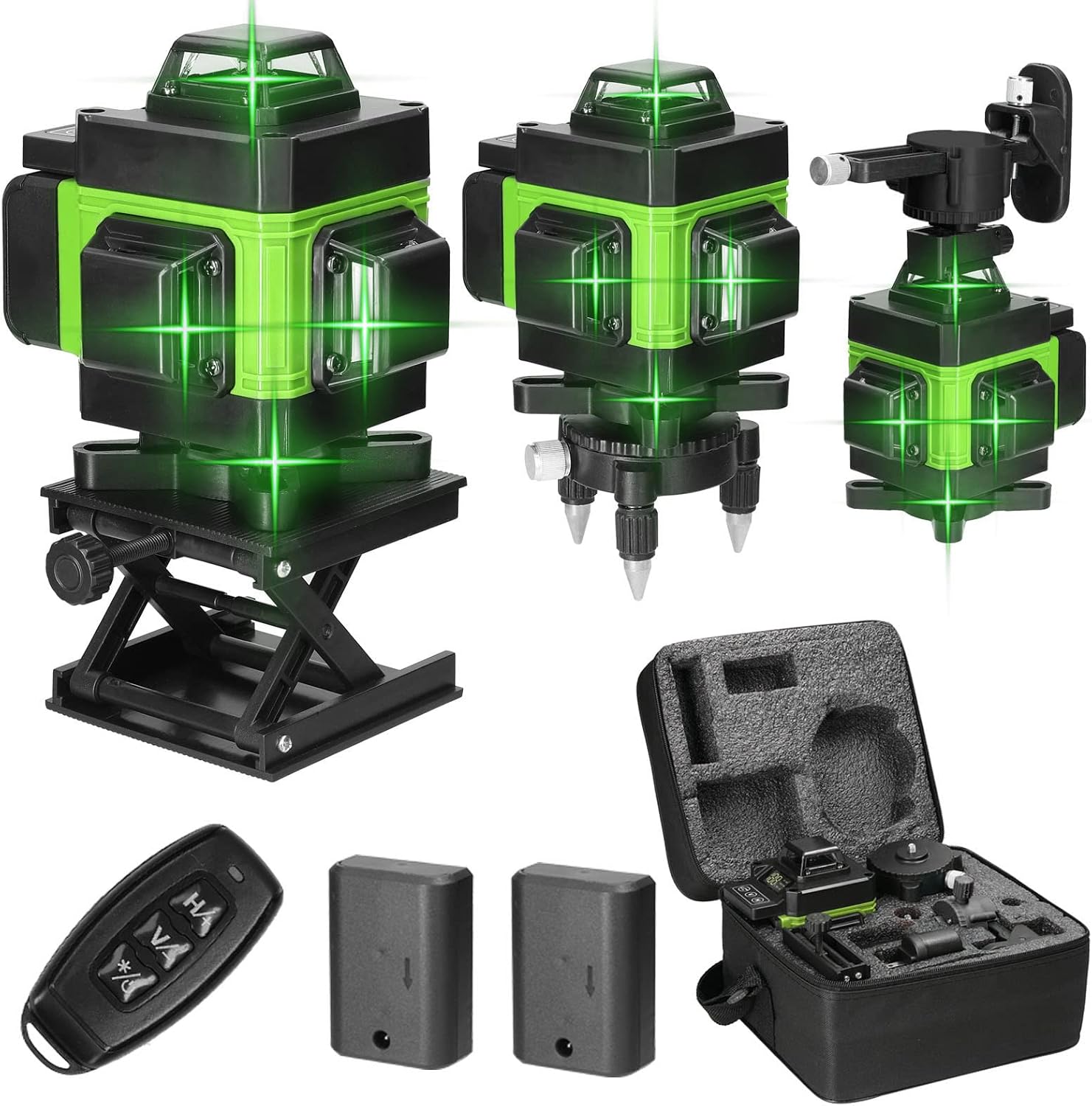 Hancaner Cross Line Laser 4D 16 Line Laser Level IP54 Spirit Level 360 ...