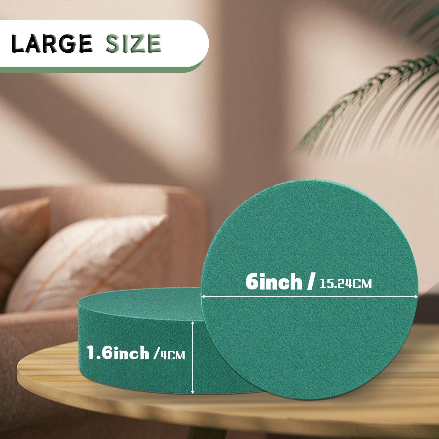 Snapklik.com : Large Round Floral Foams 6", 8 Pcs Sponge Foam Blocks ...
