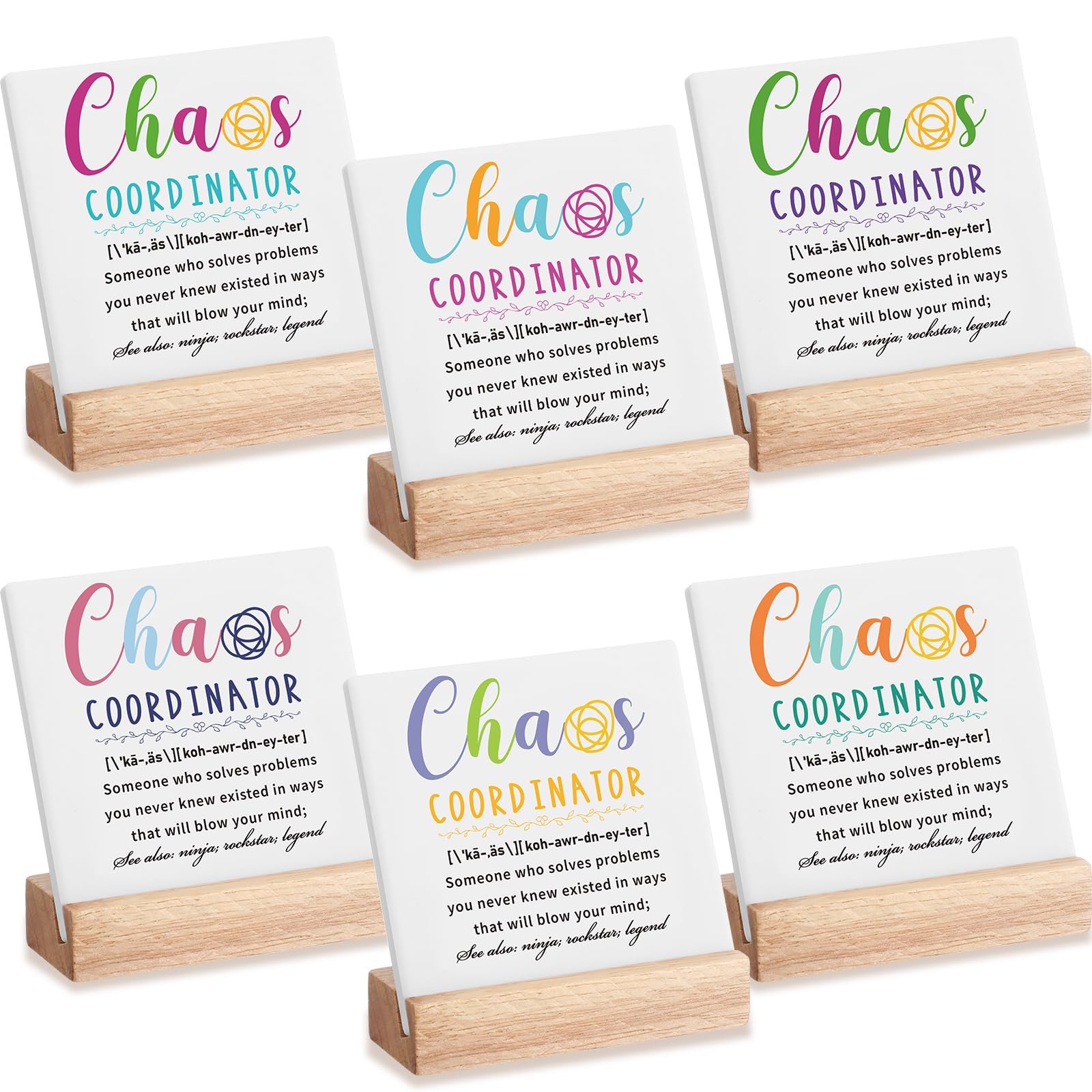 Amazon.com: GlikCeil 6 Pcs Chaos Coordinator Gifts for Women Thank You ...