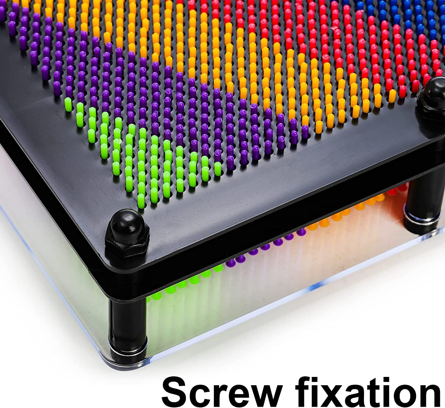 Snapklik.com : 3 Pack 3D Pin Art Toy, Rainbow Plastic Pin Art Board ...