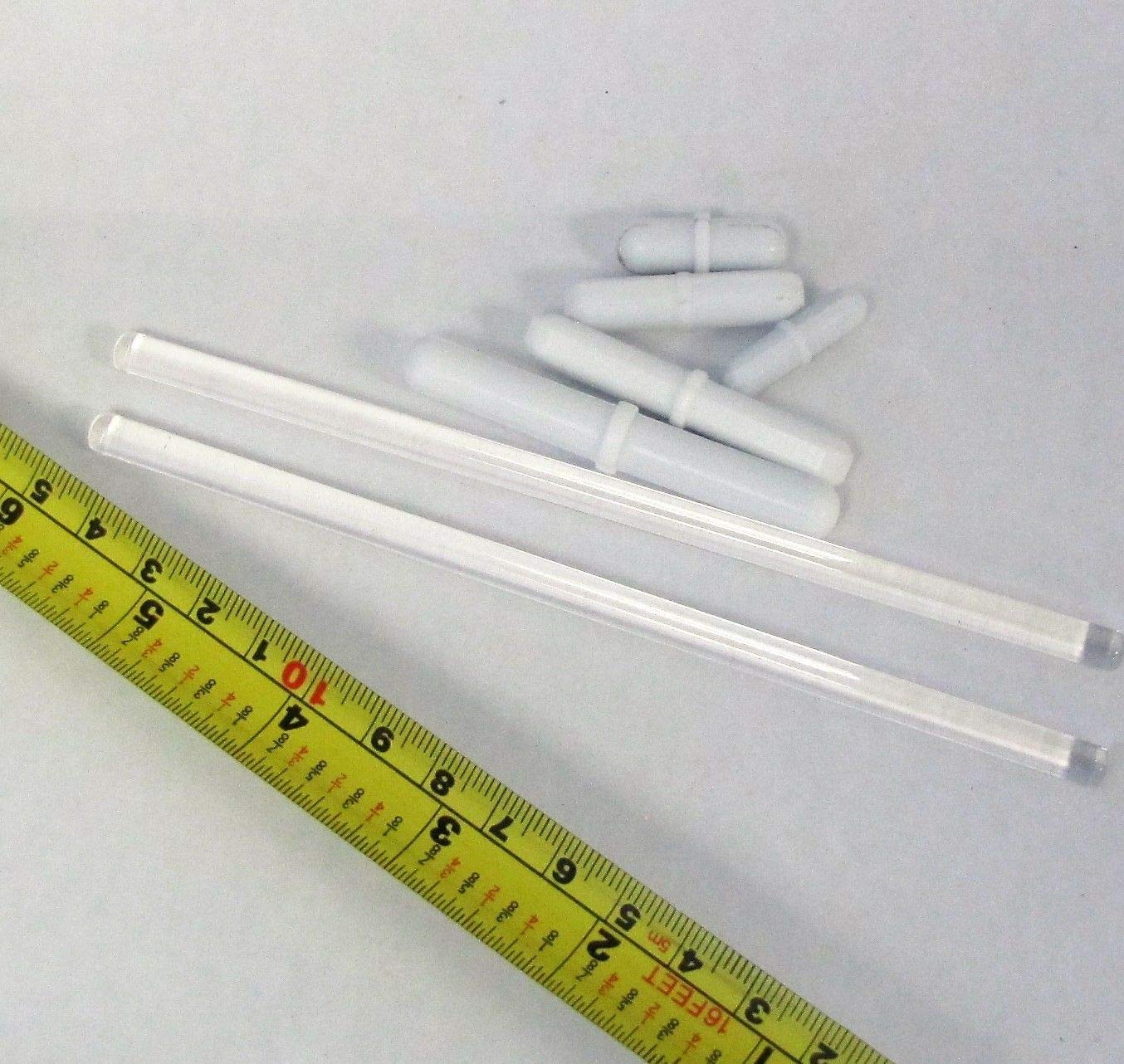 5 Magnetic stir Bars (1" to 2.5") and 2 Glass stir rods (6") : Amazon ...