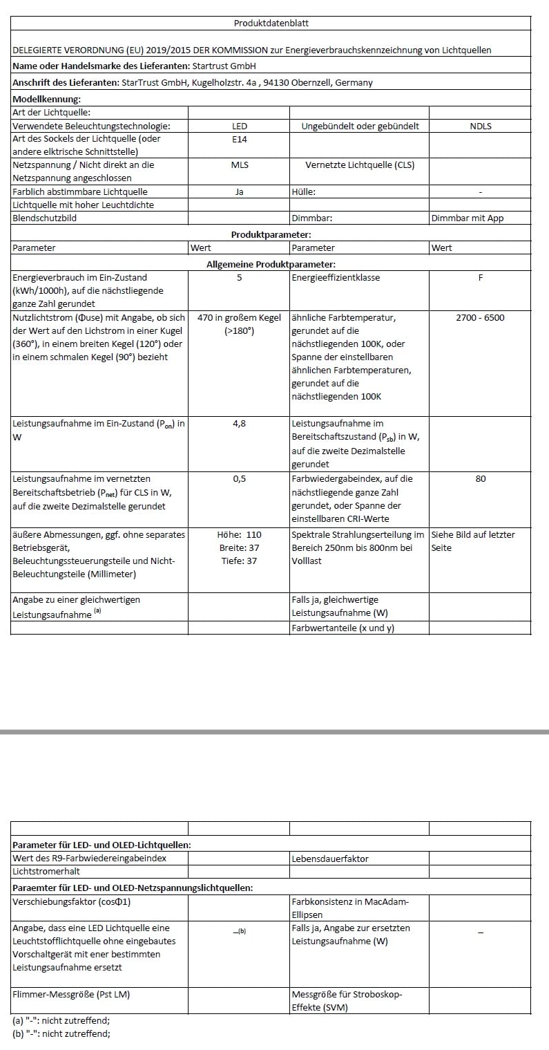 Energizer Smart LED, mehrfarbige dimmbare WLAN Kerze, 5,5W, per App ...