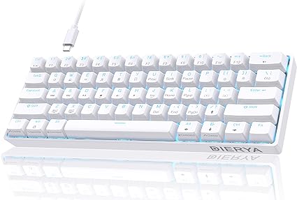DIERYA 60% Mechanical Gaming Keyboard, DK61se Wired With Red Switches ...