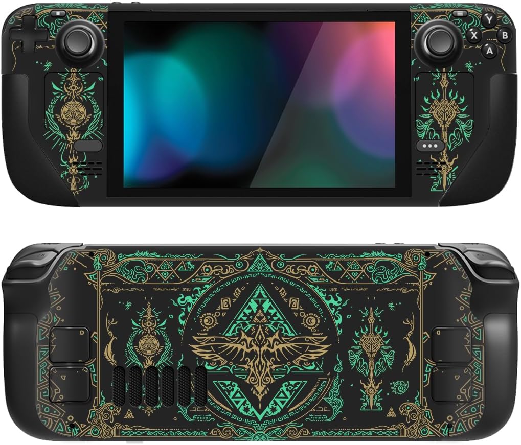 Amazon.com: PlayVital Full Set Protective Skin Decal for Steam Deck LCD ...
