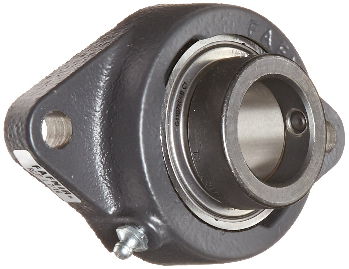 Timken RCJT1 7/16 Flange Unit, 2 Bolt Holes, Industrial-Duty, Relubricatable, Non-Expansion ...
