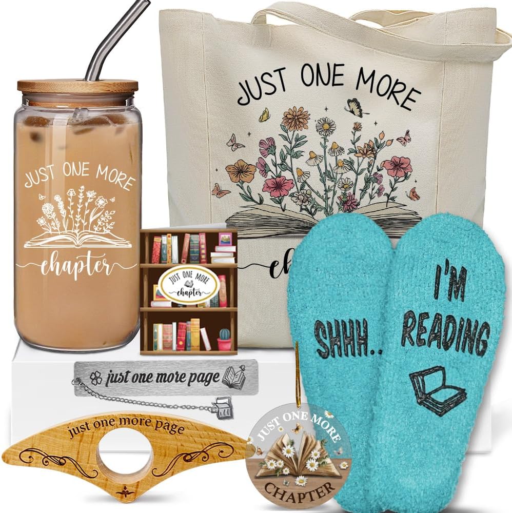 Amazon.com: Sets of 7 Book Lovers Gifts Teacher Gifts Includes Novelty ...