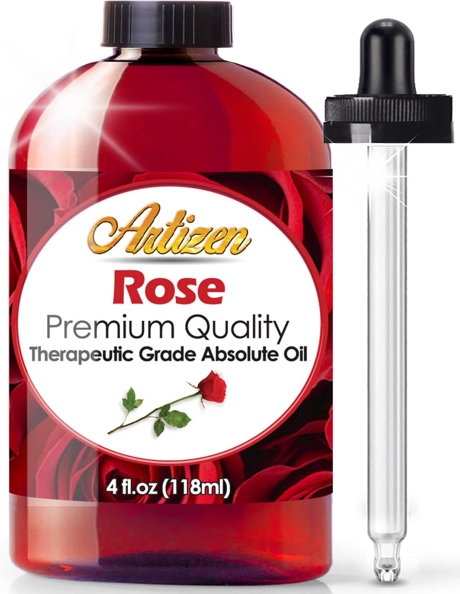 Amazon.com: Artizen Rose Essential Oil (100% Pure & Natural - Undiluted ...