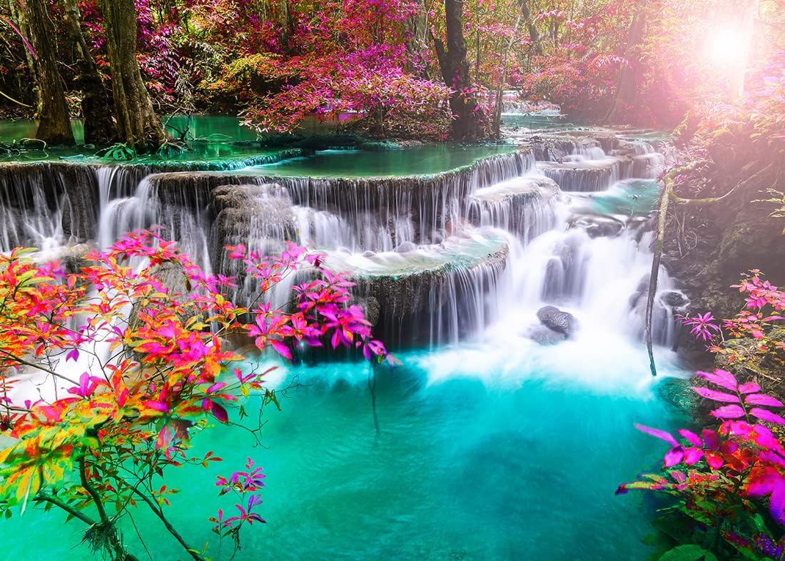 Amazon.com : BELECO 20x10ft Fabric Waterfall Backdrops for Photography ...
