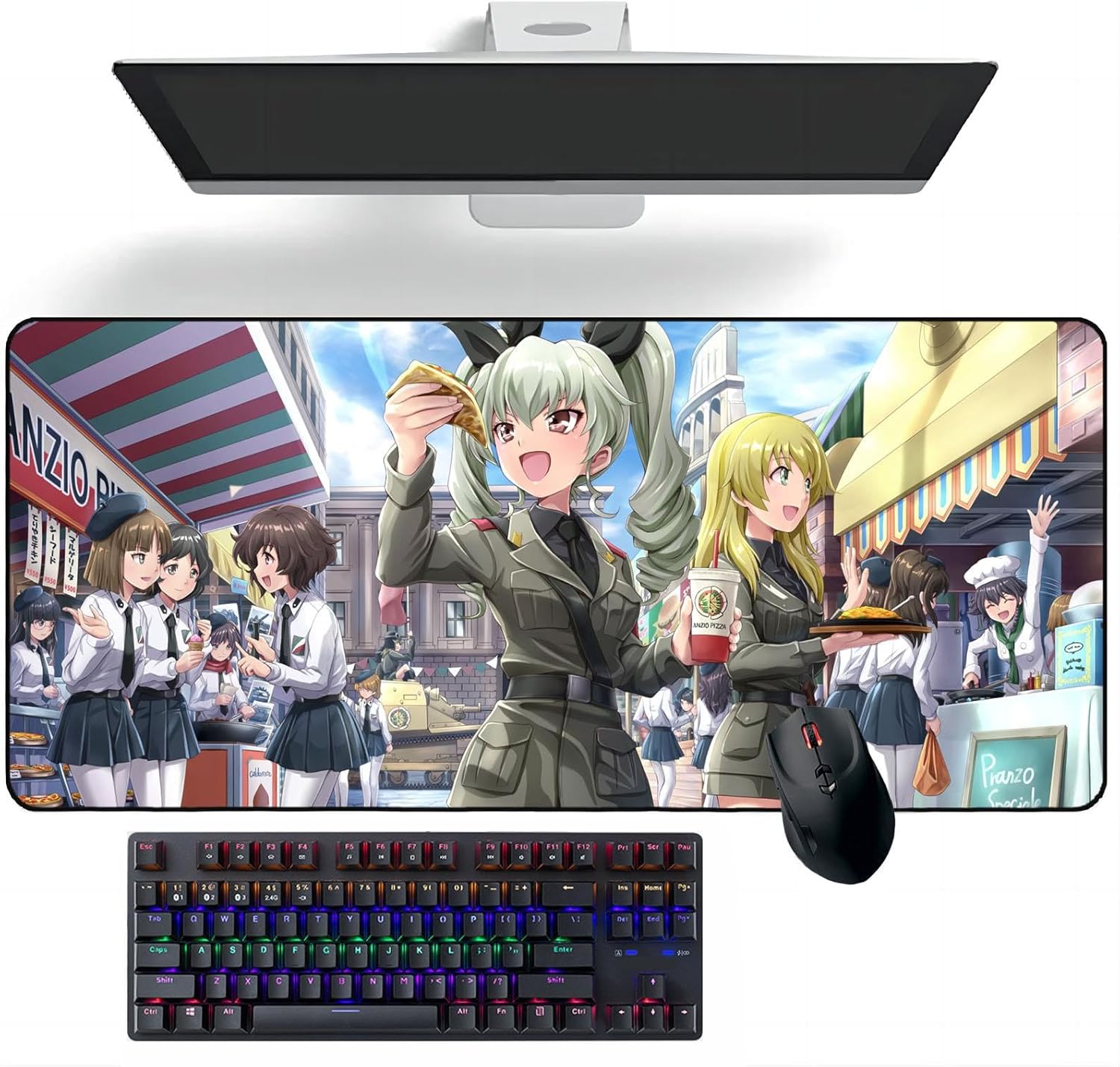 Amazon.com: ZEKYGPP Anime Mouse pad Girls und Panzer Anime Mouse Pads ...