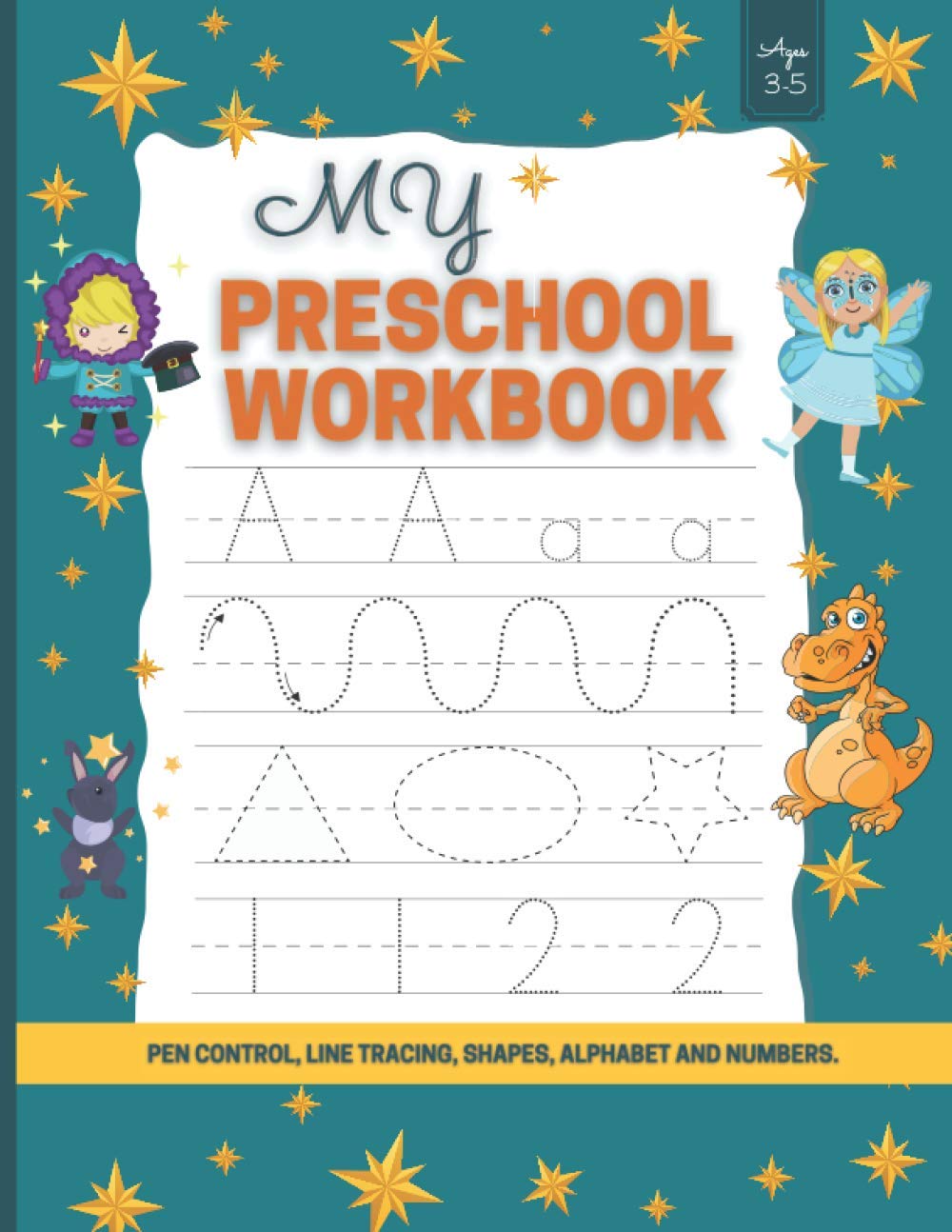 Buy My Preschool Workbook: Pen Control, Line Tracing, Shapes, Alphabet ...