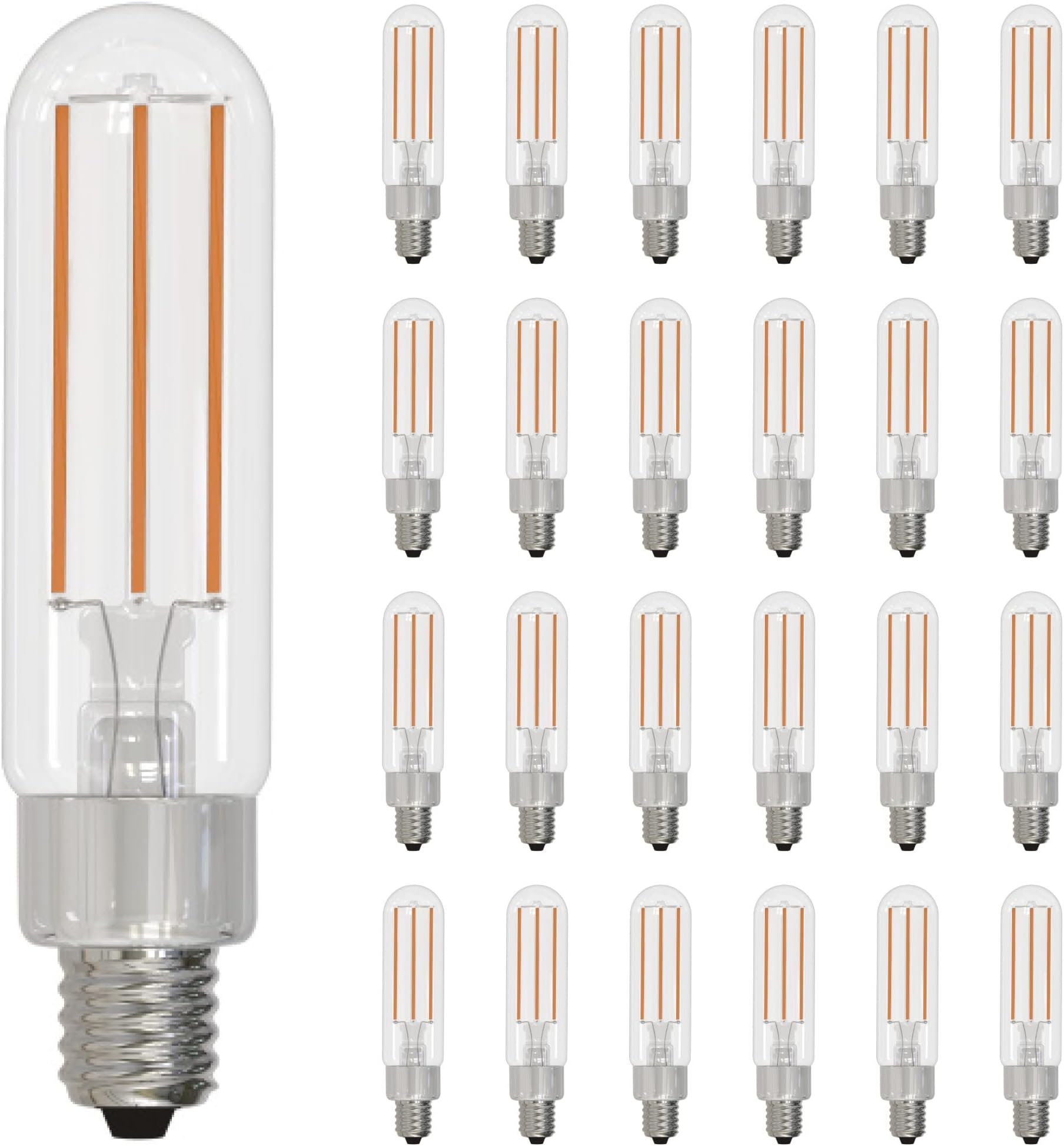 Bulbrite (25 Pack) 776780, LED T6 Filament Light Bulb, E12 Candelabra ...